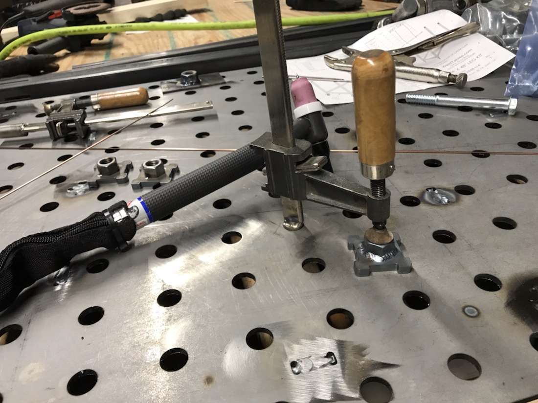 Welding table legs – My Lil' Mule